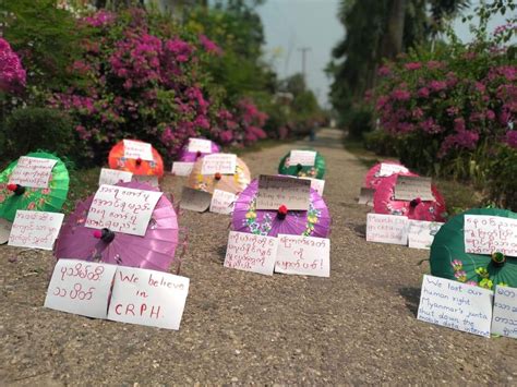 Dvb ပုသိမ်မြို့တွင် အကြမ်းဖက်စစ်အုပ်စုကို ပုသိမ်ထီးသပိတ်ပြုလုပ်ဆန္ဒပြ