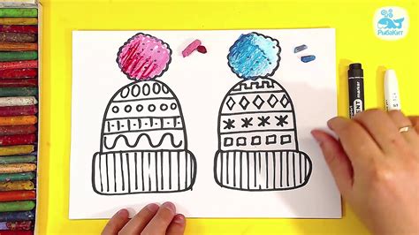 Як швидко намалювати зимову шапку Урок малювання для дітей Ravlyk