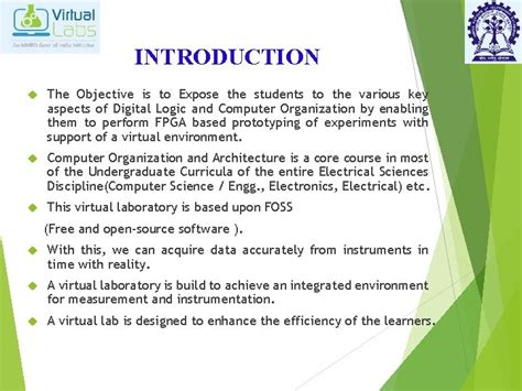 Virtual Iit Kharagpur Laboratory Computer Organisation And Architecture