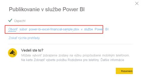 kurz vytvorenie pôsobivej zostavy z excelového zošita v aplikácii