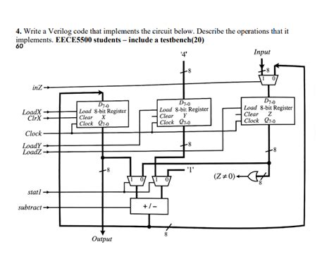 4 Write A Verilog Code That Implements The Circuit