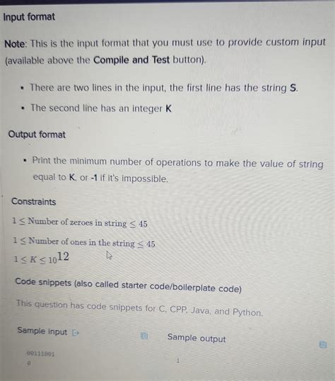 Solved Good String Given A Binary String Consisting Of Os