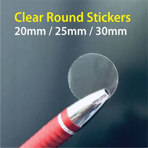 Clear Round Stickers Sticker Adhesive Seal Label Pvc Sticker Shopee