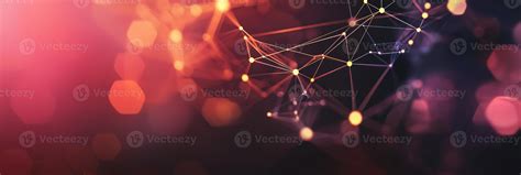 Futuristic Digital Network Visualization With Glowing Nodes And Lines Representing Data