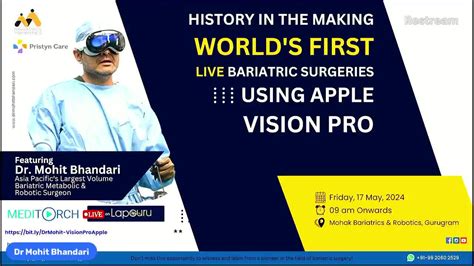 Mohit Bhandari On Linkedin Live R En Y Gastric Bypass With Apple Vision Pro Powered By Restream…