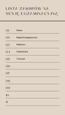 Szablony I Wzory List Zakupów Canva