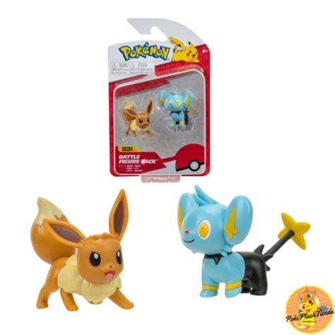 Set 2 Figuras Pokémon Eevee Vs Shinx Pokeplush