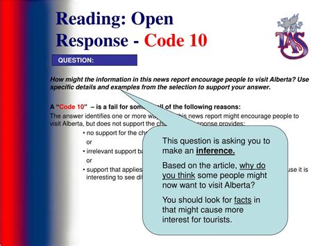 Ppt Reading Open Response Powerpoint Presentation Free Download