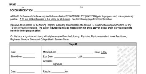 2 Step Mantoux Form ≡ Fill Out Printable Pdf Forms Online
