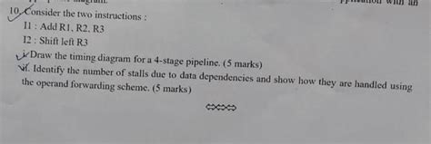 Solved 10 Consider The Two Instructions 11 Add R1 R2