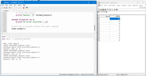 How To Read Input Register Values Of Modbus Slave Device In Raspberry