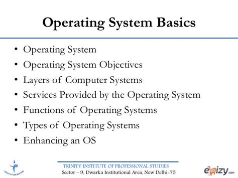 Introduction To Information Technology Operating System