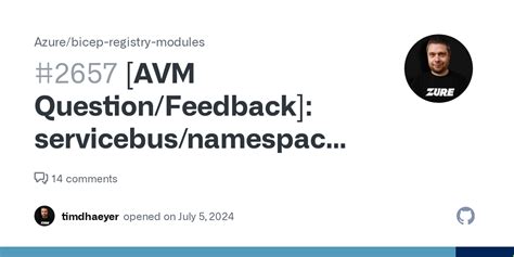 [avm Question Feedback] Servicebus Namespace Topics Subcriptions Rules Not Availble · Issue