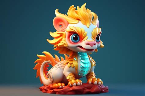 Premium Ai Image Cute Dragon Chinese