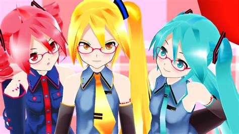 Mmd Teto Neru And Miku By Aisuchuu On Deviantart