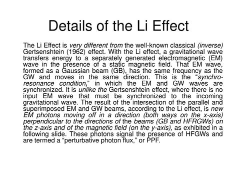 Ppt The Li Baker High Frequency Relic Gravitational Wave Detector Powerpoint Presentation Id