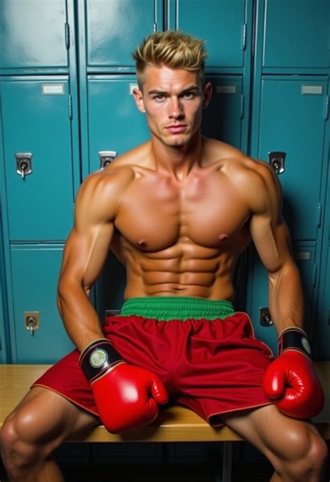 Muscular Man In Locker Room Stable Diffusion Online