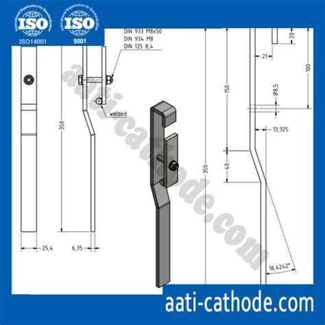Tuam Tshoj Titanium Anode Basket Hooks Lwm Tus Neeg Manufacturers Hoobkas Cog Aati