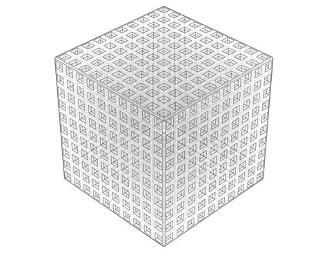 Simple Cubic Lattice Structure 3d Printing Model Threeding