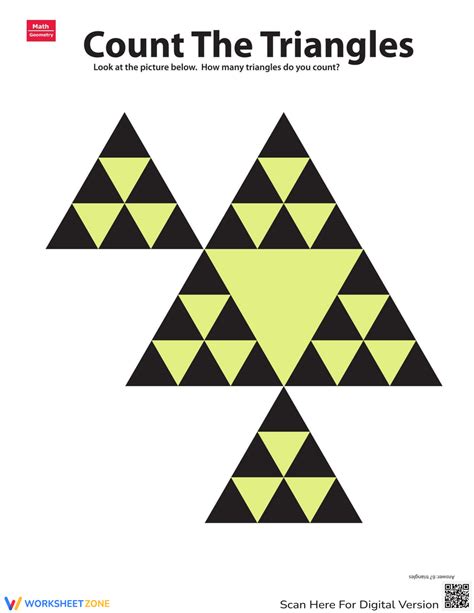 Count The Triangles Worksheet