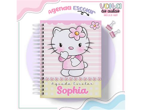 Arquivo Encadernação Kit Escolar Hello Kit Lina Criativa