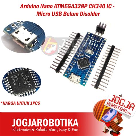 Jual Arduino Nano ATMEGA328P ATMEGA328PB CH340 IC Micro USB Belum