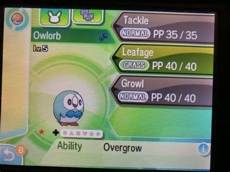 [7] Shiny Starter Rowlet After 4 754 Srs In Ultra Moon Shinypokemon