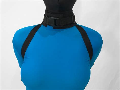 Neck To Wrist Restraint System With Box Tie Poly Webbing Inescapable
