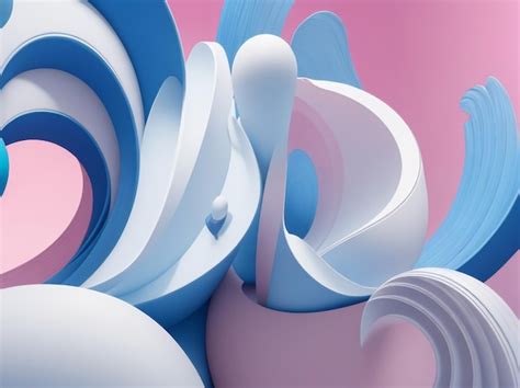 Premium Ai Image Organic Waveforms Abstract 3d Render With Undulating Forms