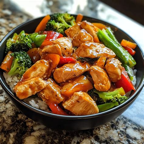 Ultimate Delicious Crispy Simple Chicken Veggie Stir Fry Bowl