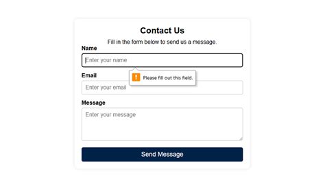 How To Create A Simple Contact Form With Html Css And Javascript No Backend