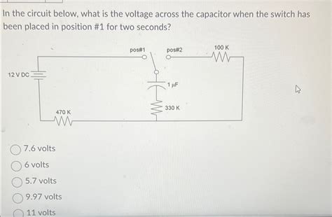 solved in the circuit below what is the voltage across the