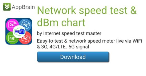 Network Speed Test And Dbm Chart For Android Free App Download