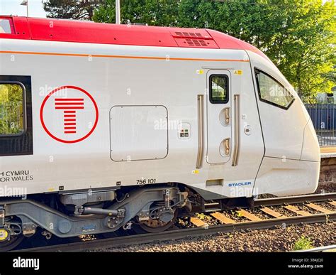 Cardiff Wales Uk 29 April 2025 Class 756 Commuter Train At
