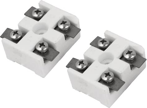 Amazon Com Uxcell Ceramics Terminal Blocks High Temp Porcelain Ceramic Connectors 2 Way For