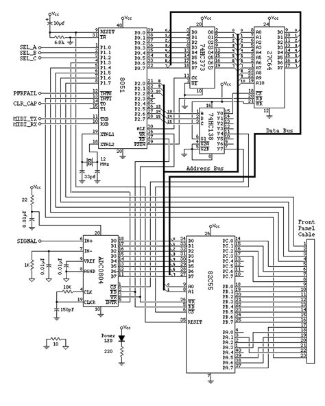 Midi Drum Machine Schematic Main Cpu Section Next Electronics