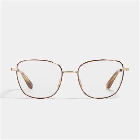 Maeve Toasted Gold Square Metal Glasses Ace And Tate