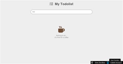 VUE My Todolist Codesandbox