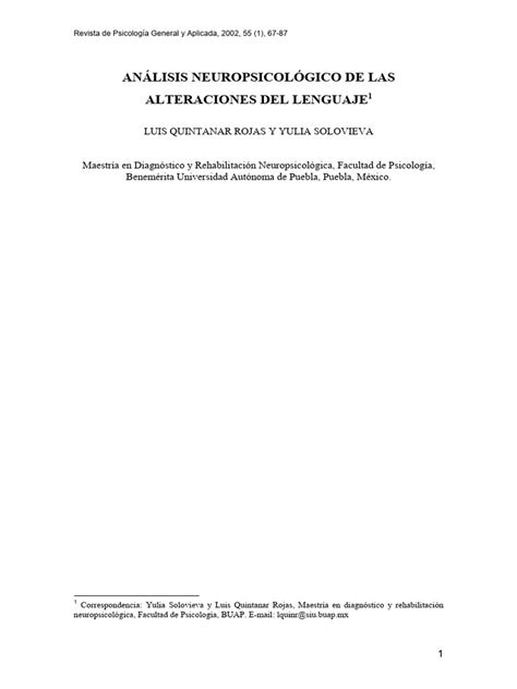 Roberto Hernandez Sampieri Pdf Neuropsicología Afasia