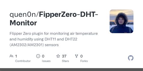 Github Quen0nfipperzero Dht Monitor Flipper Zero Plugin For Monitoring Air Temperature And