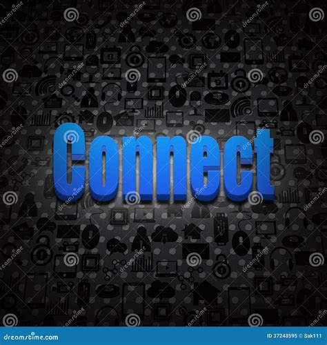 Social Media Concept Text Connect On Social Background Stock Illustration Illustration Of Data