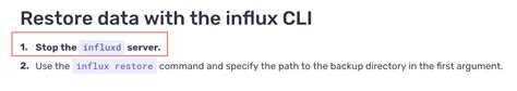 Unable To Restore A Backup In Influx 20 · Issue 20749 · Influxdatainfluxdb · Github