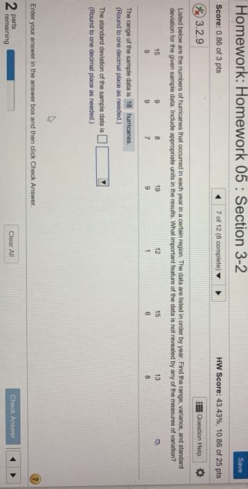 Solved Save Homework Homework 05 Section 3 2 Score 0 86