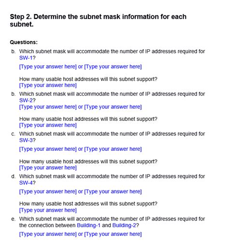 Solved Logbook Activity 5 Subnetting Network Topologies 1