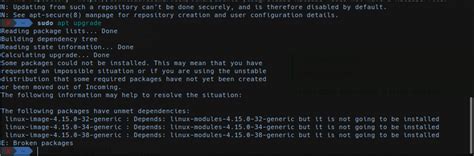 apt unable to install new package or update existing ones on 18 04