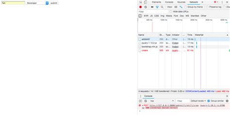 Jquery Error 500 Internal Server Error When Submission In Django