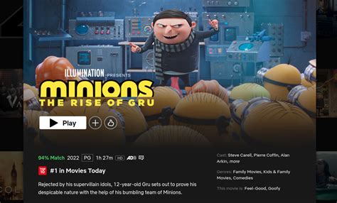 Minions The Rise Of Gru Is On Netflix Watch It Today