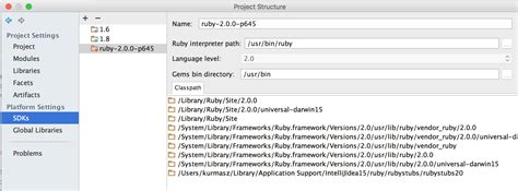 Properly Configure Intellij To Use Ruby In A Java Project Stack Overflow