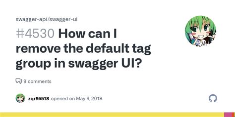 How Can I Remove The Default Tag Group In Swagger Ui · Issue 4530