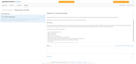 Ios App Is Ready For Sale And Beta Testing Rejection Notification Is Still Showing Stack